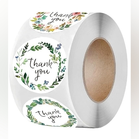 Other | New 100 Roll Of Large 15inch Thank You Stickers | Poshmark